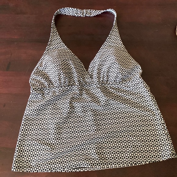 Swim | 215 Black And White Halter Tankini | Poshmark